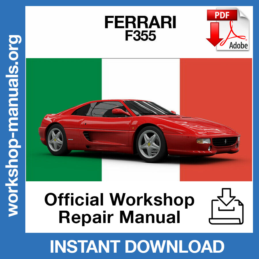 Ferrari F355 Official Workshop Repair Manual – Workshop-Manuals