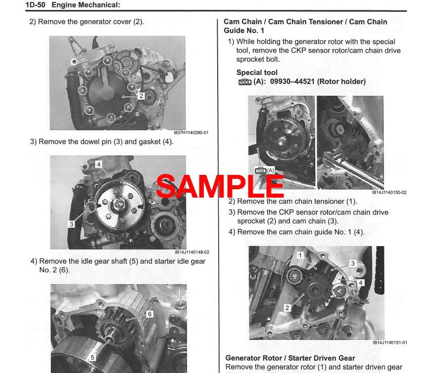Suzuki DL 1050 V-Strom (2020-2021) Official Workshop Repair Manual ...